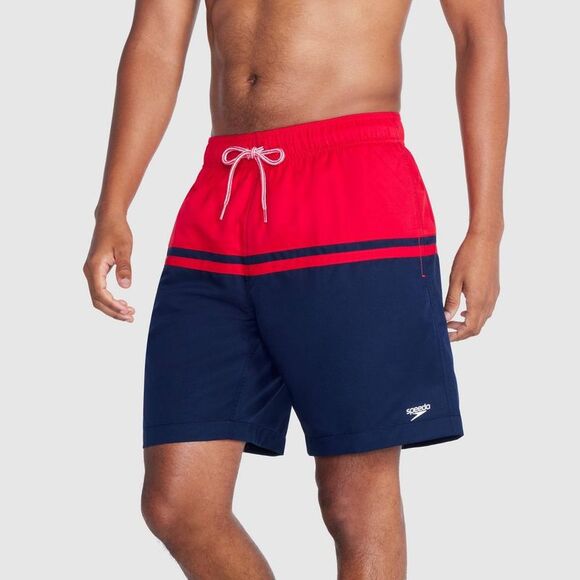 Speedo | Swim | Speedo Mens 7 Colorblock Swim Shorts Redblue M | Poshmark